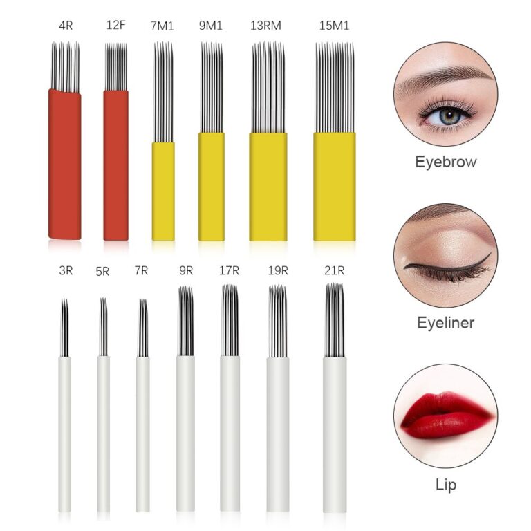 Microblading blade-7M1/ 9M1/15M1/13RM/ 4 Gruop/ 12F/14F-(50pcs) – Love ...