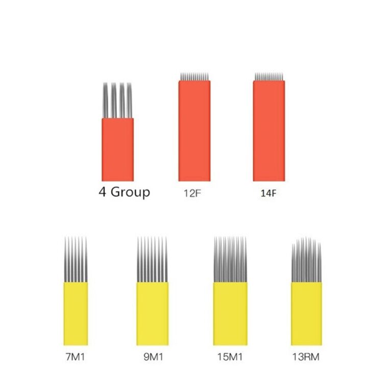 Microblading blade-7M1/ 9M1/15M1/13RM/ 4 Gruop/ 12F/14F-(50pcs) – Love ...